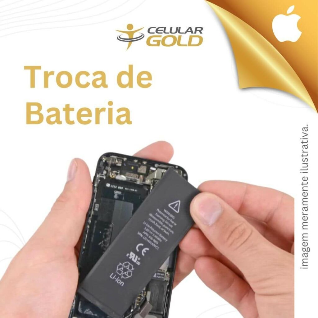 Troca da Bateria - iPhone 13 Pro | Celular Gold